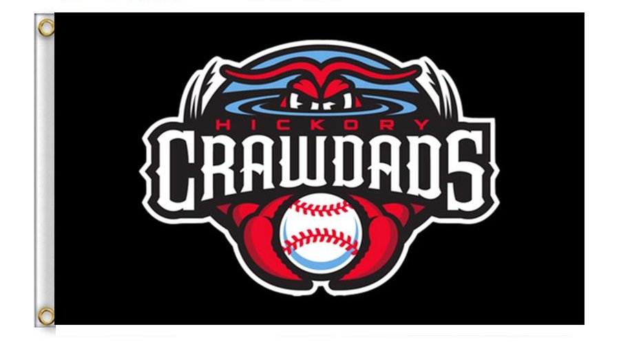MiLB Hickory Crawdads Flag 3*5ft (90cm*150cm) Polyester flag Banner