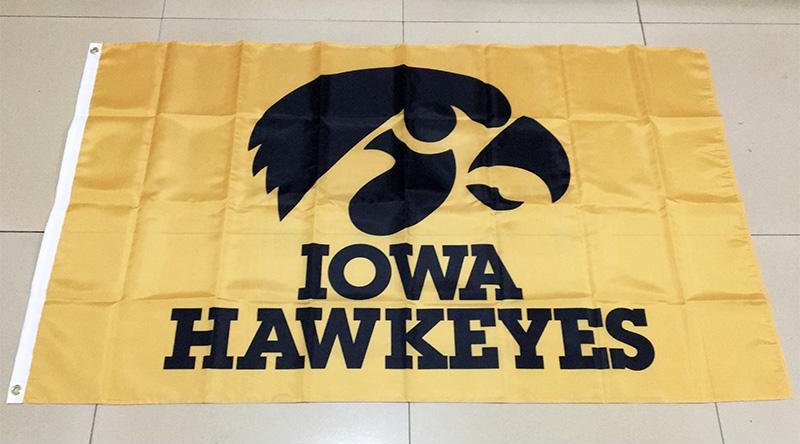 NCAA Iowa Hawkeyes Team polyester Flag banner 3ft*5ft