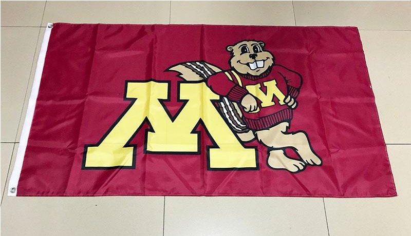 NCAA Minnesota Golden Gophers polyester Flag banner 3ft*5ft