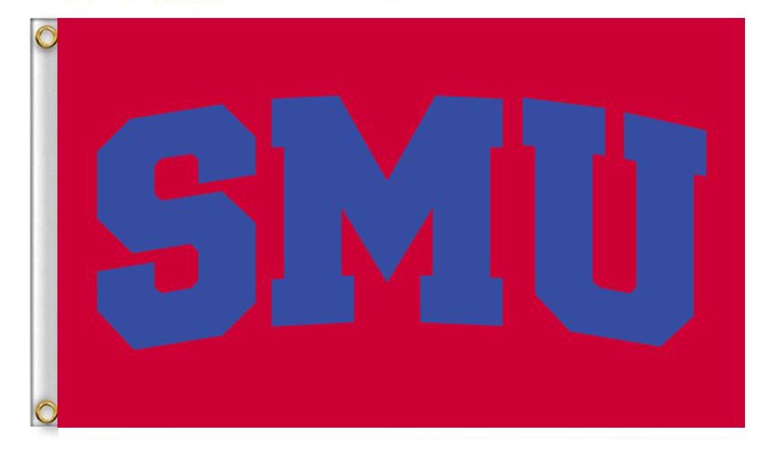USA SMU Mustangs polyester Flag banner 3ft*5ft
