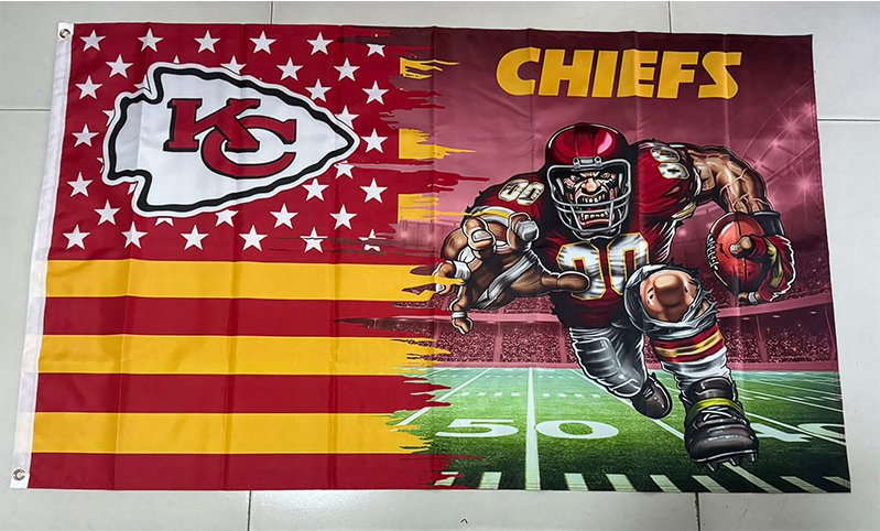 Kansas City Chiefs NFL Flag 3*5ft Polyester flag Banner decoration KC21