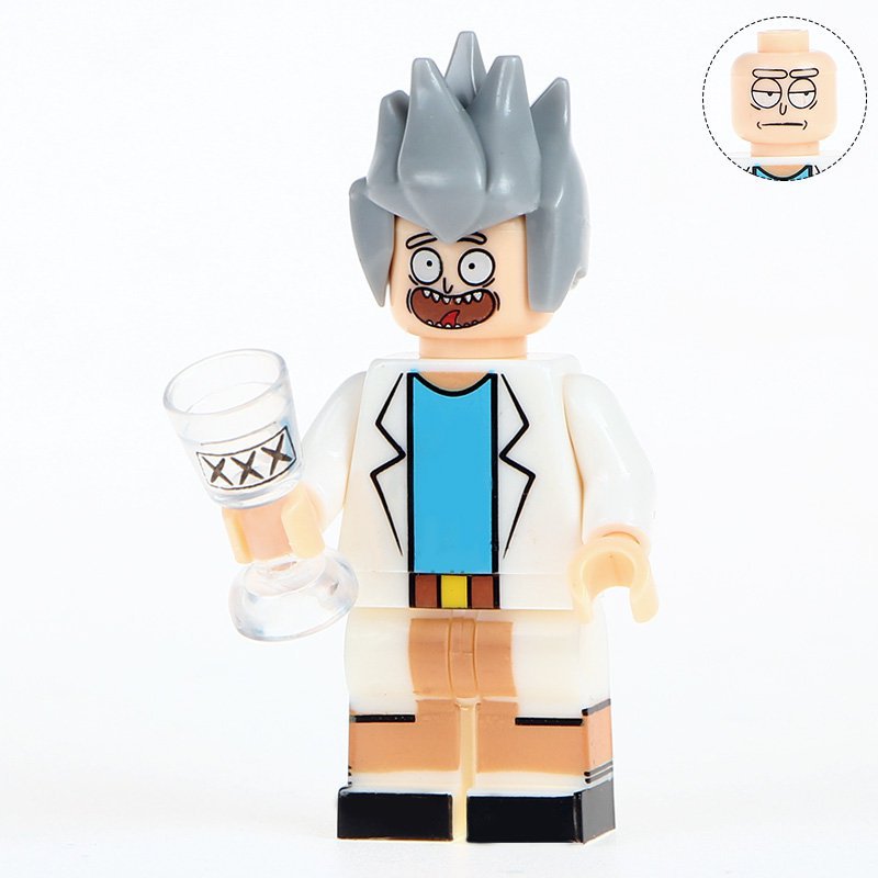 Minifigure Rick Sanchez from Rick and Morty Movie Compatible Lego ...