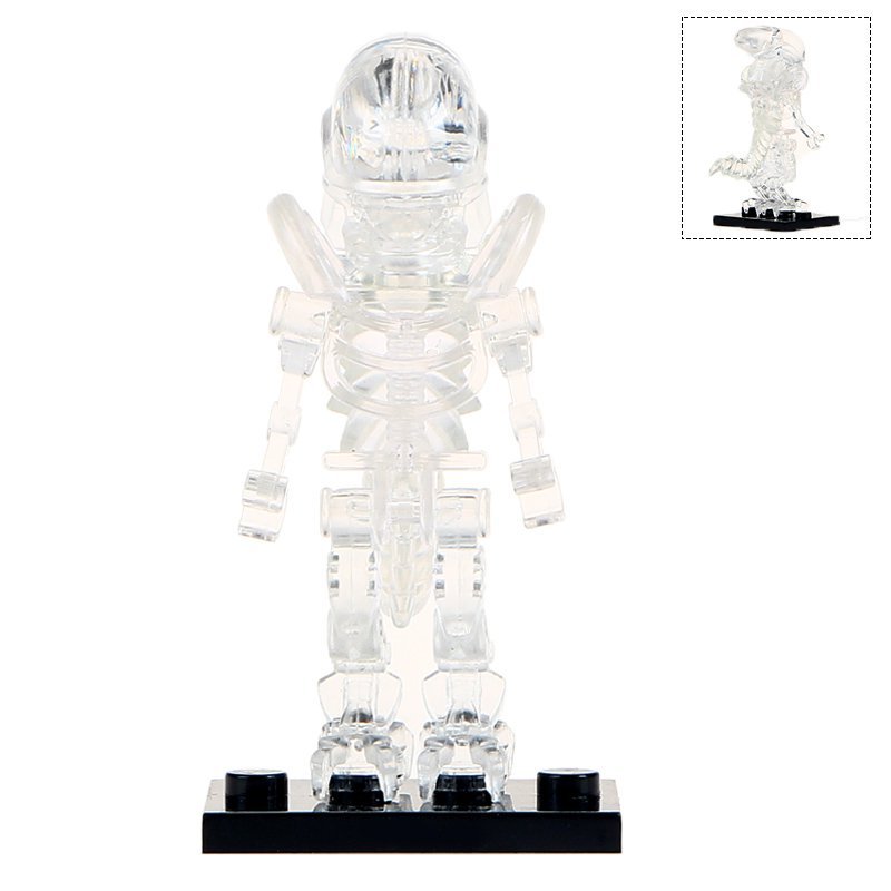 Minifigure Crystal Skeleton Skull Alien Compatible Lego Building Blocks ...