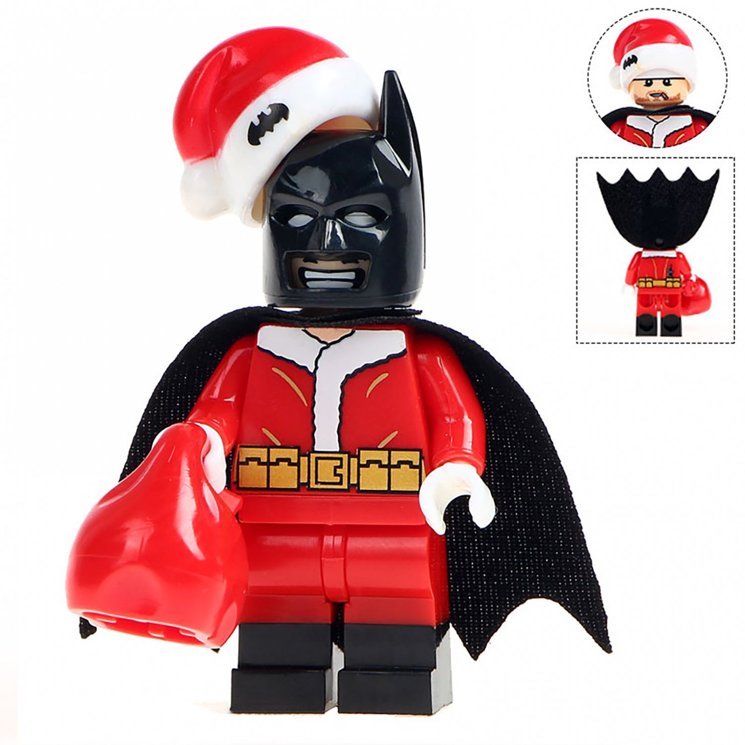 Minifigure Batman Santa Christmas DC Comics Super Heroes Compatible ...