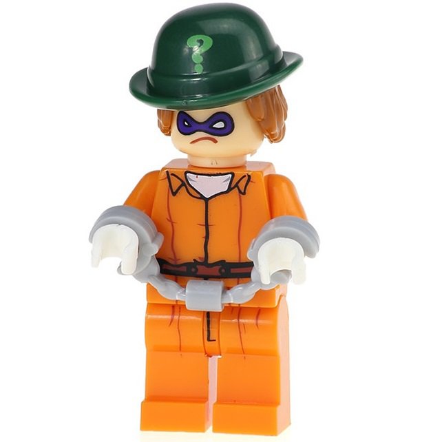 Minifigure Riddler Arkham Asylum Suit with Manacles Batman DC Comics ...