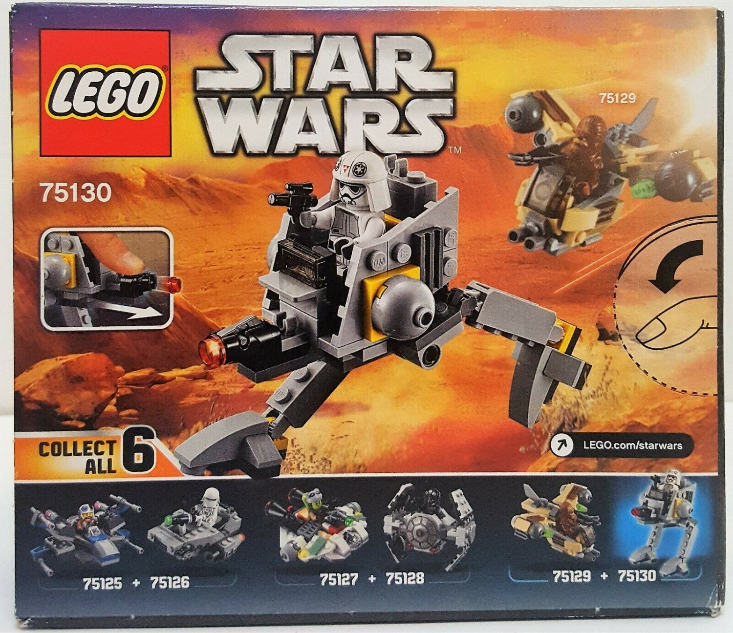 75130 Lego Star Wars AT-DP Microfighters