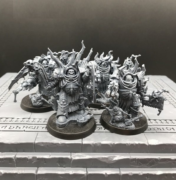 4pcs Lord Felthius & Tainted Cohort Sons Warband Warhammer Resin Models ...