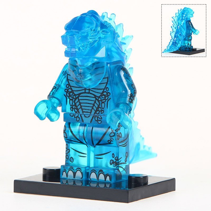 Minifigure Godzilla Transparent Blue