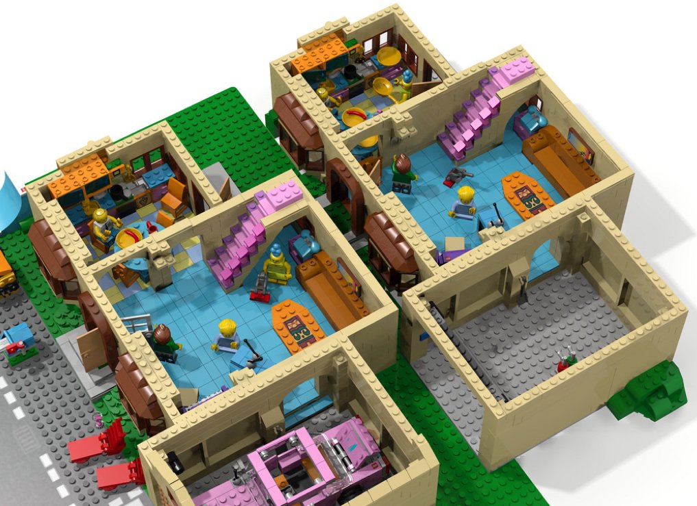 The Simpsons House Building Blocks Toys Compatible 71006 Lego