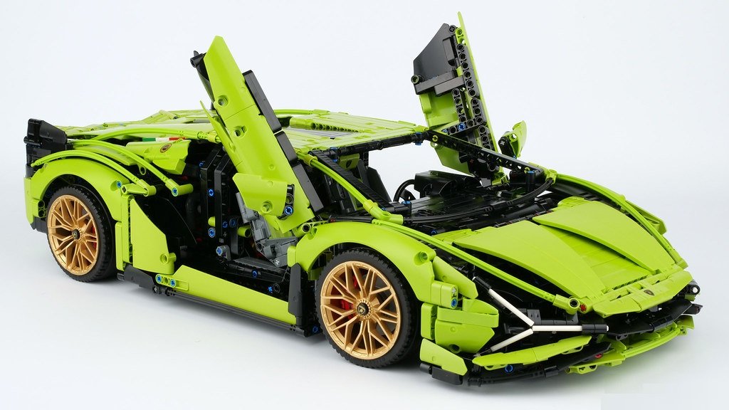 Lamborghini Sian FKP 37 Technic Building Blocks Toys Compatible 42115 Lego
