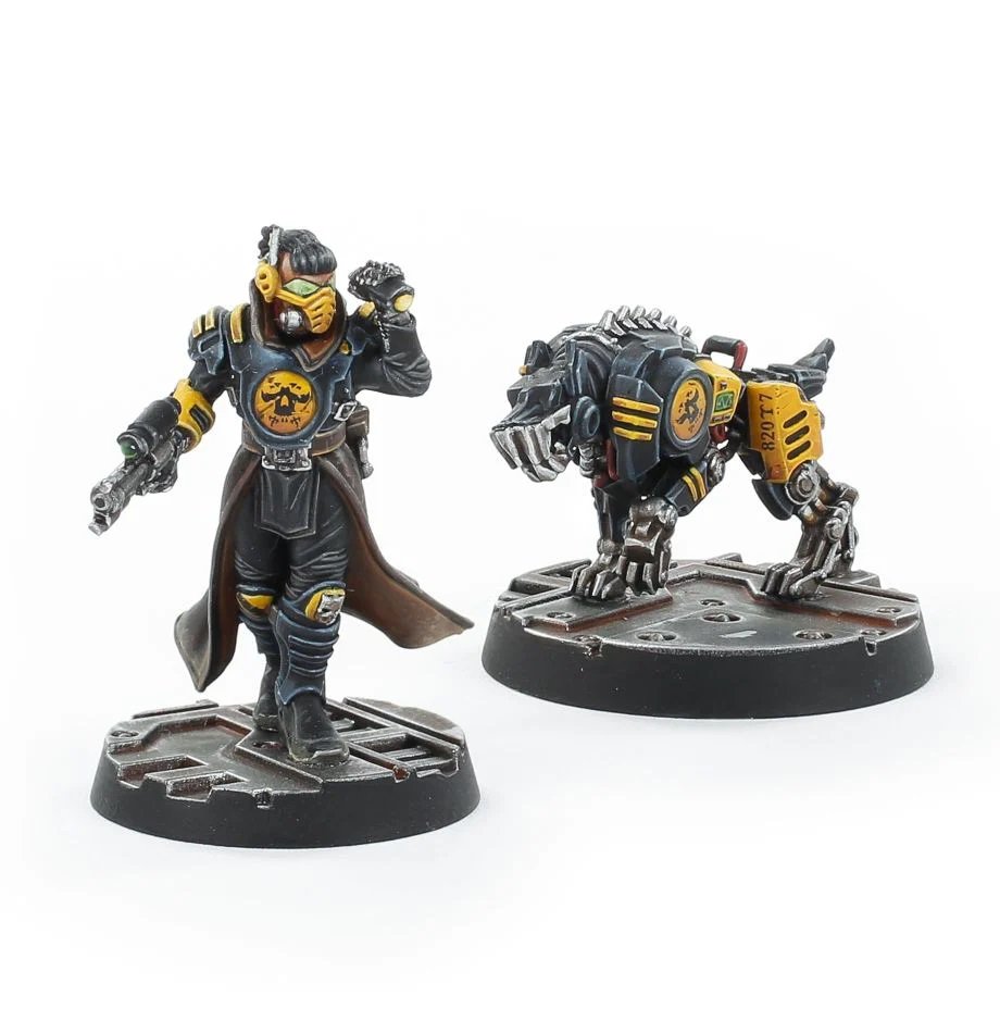 2pcs Servalen Scrutinator-Primus & Cyber-Mastiff Necromunda Underhive ...