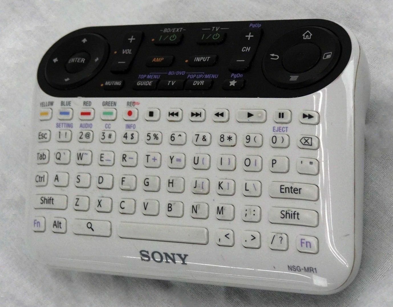 Genuine Sony NSG-MR1 Remote Control Qwerty Keyboard for BluRay NSZ-GT1 ...