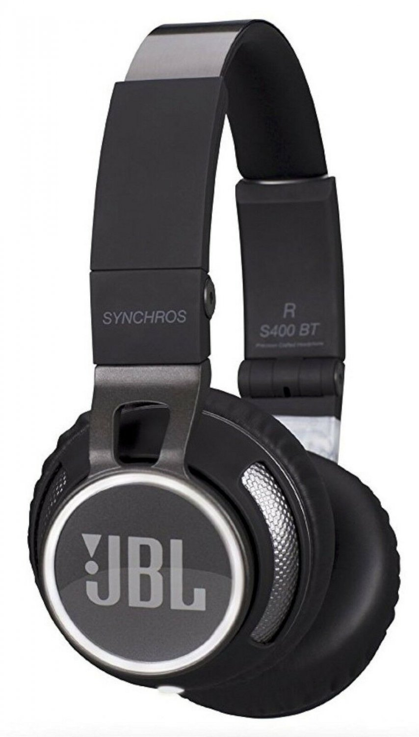 JBL Synchros S400BT GRAY/BLACK On Ear Bluetooth Headphones folding ...