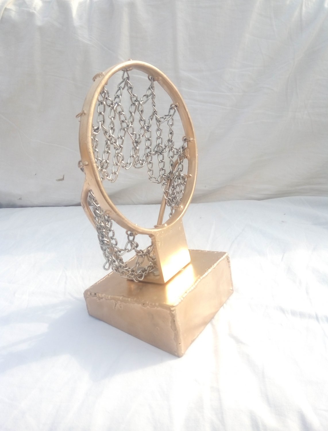 Installation of the Basketball Hoop / Art Sculpture / Basketball Gift ...