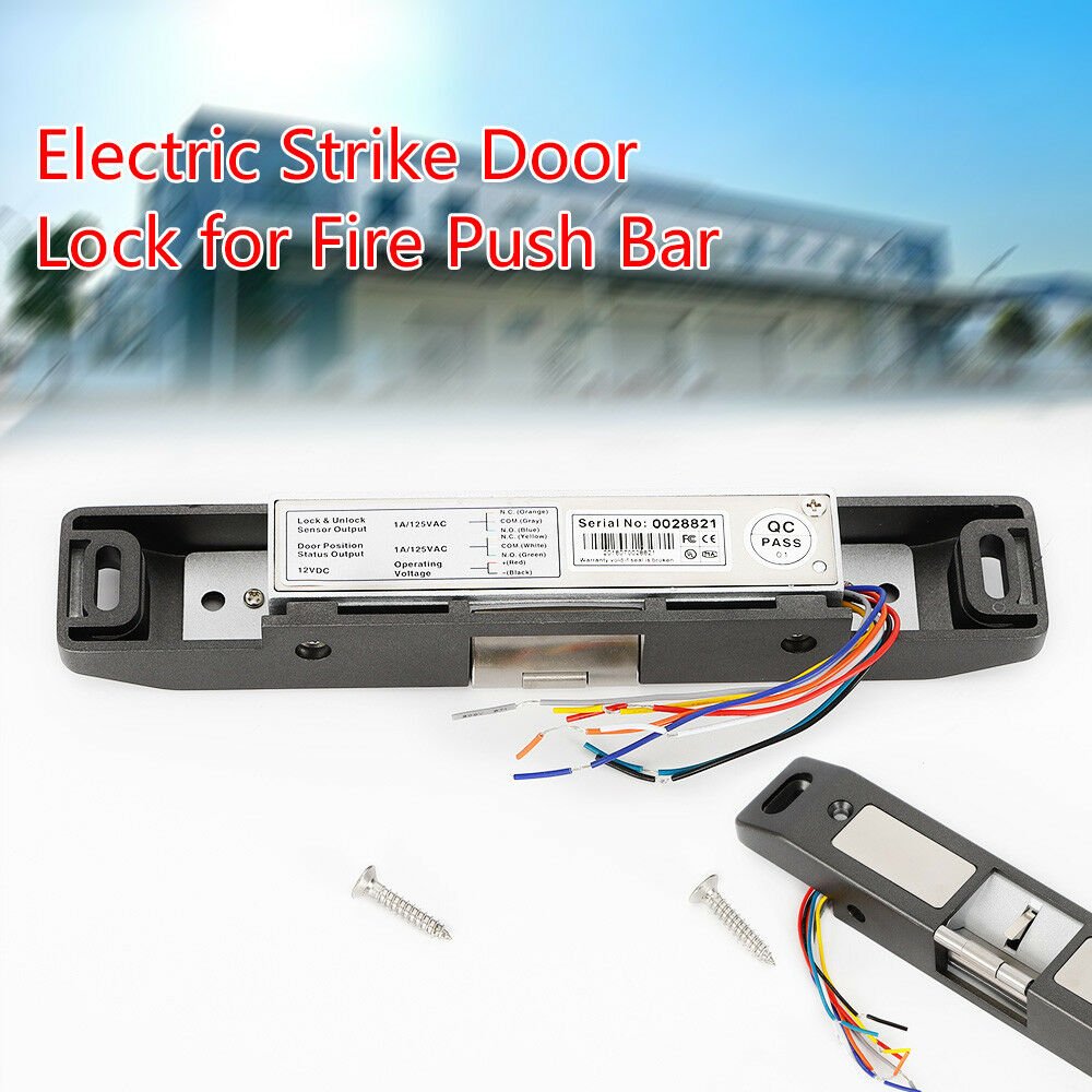 Electric Strike Push Rod Lock for Panic Bar Exit Open Device Fire ...