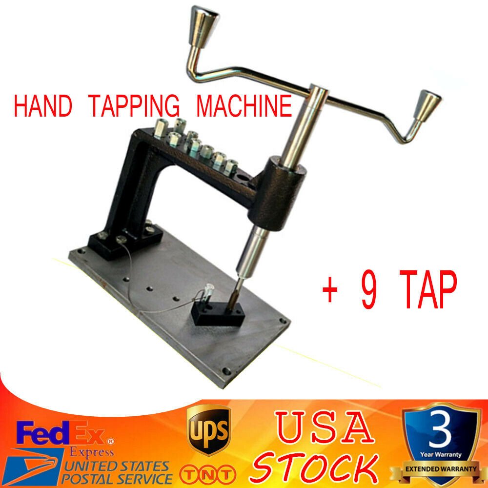 US SHIP Hand Tapping Machine Cast Iron Tap and Dies New Precision ...