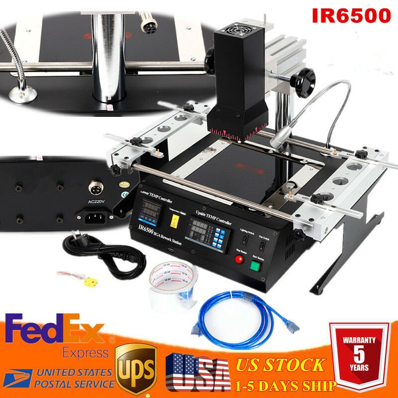 NEW! IR6500 BGA Rework Station Welder Infrared IR Soldering Tech For ...