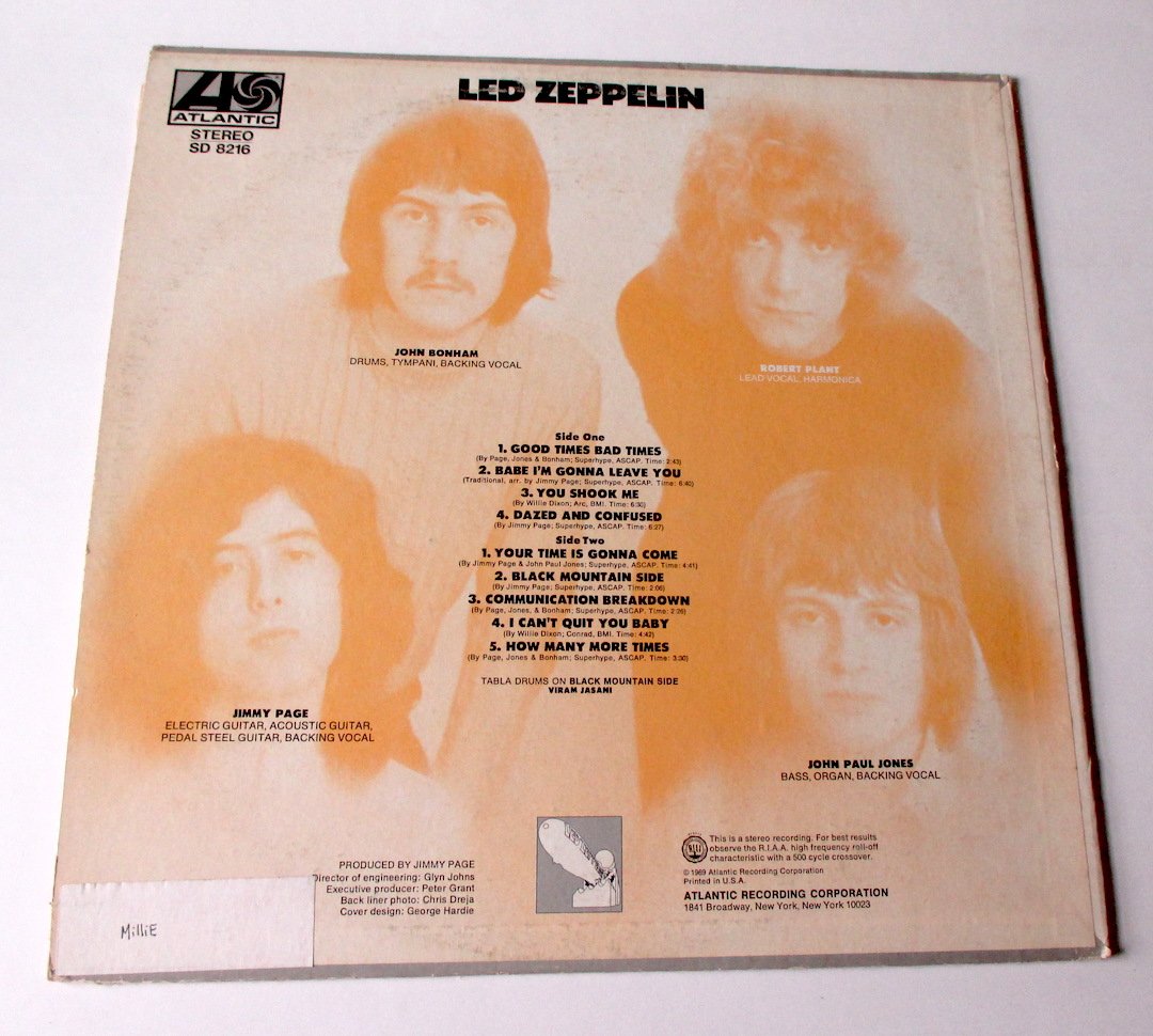 Led Zeppelin Record, Atlantic Sd-8216