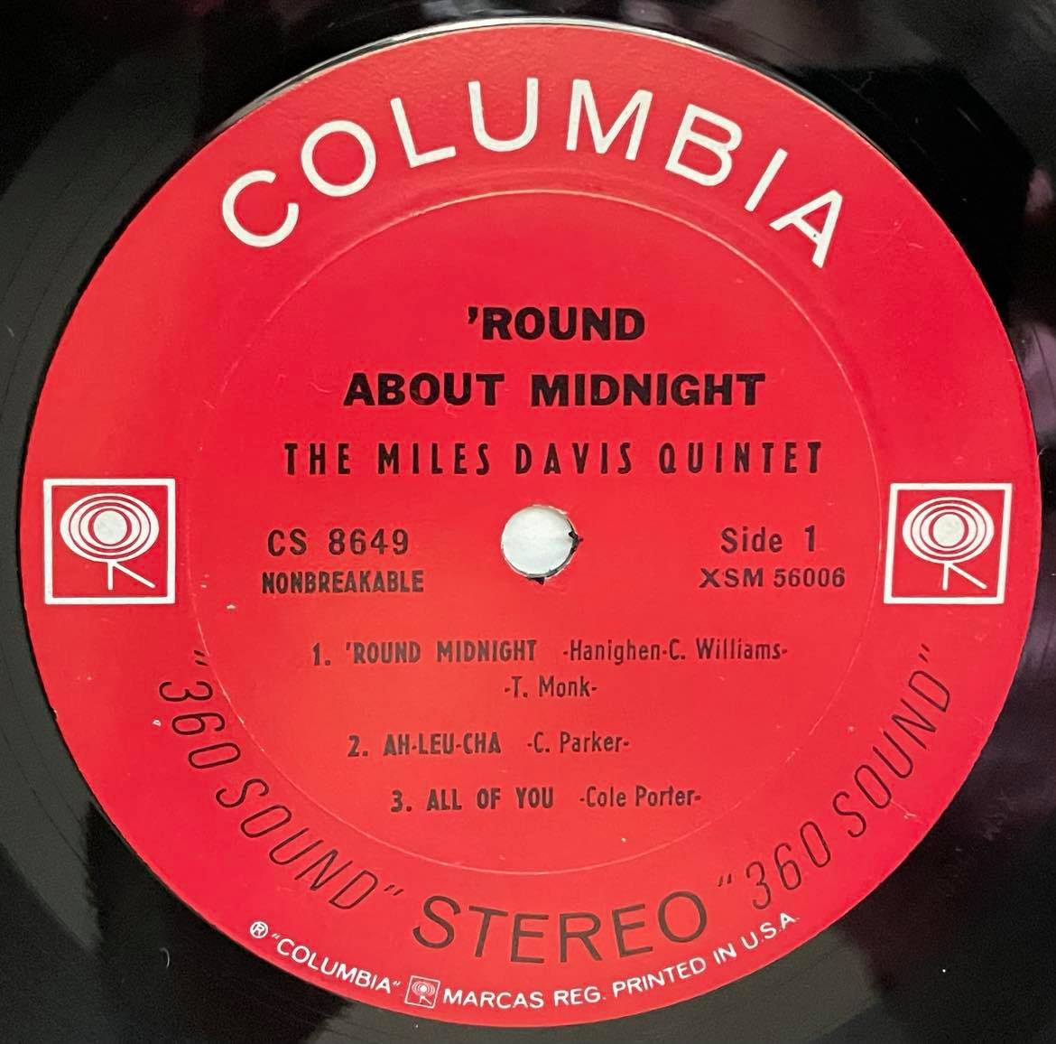 Miles Davis Round about Midnight LP 8649