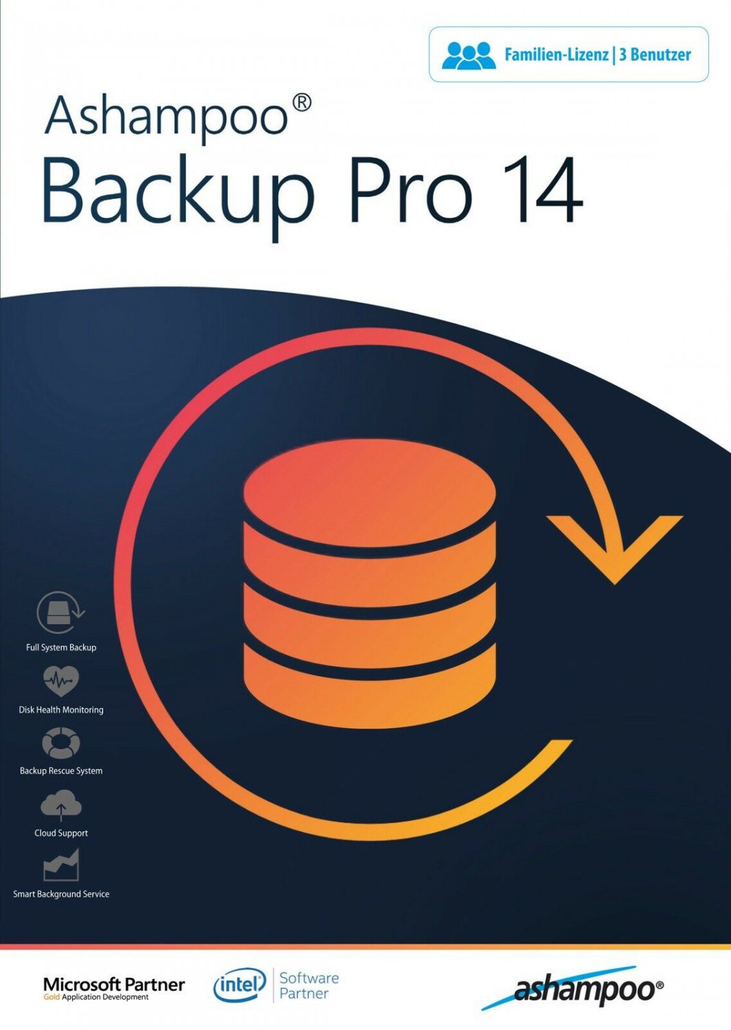 Ashampoo Backup Pro 14 - 3-User License - Download Version Digital Delivery