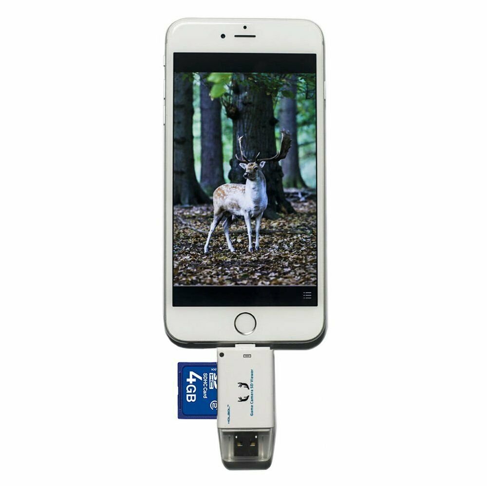 Trail Camera SD Card Reader For iPhone Android Hunting Viewer Micro USB ...