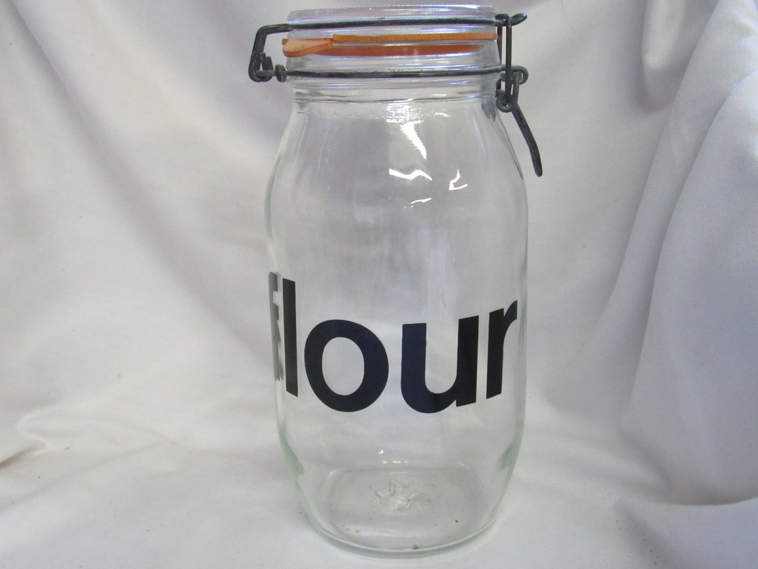 Triomphe Flour Jar with Wire Bail Lock Lid
