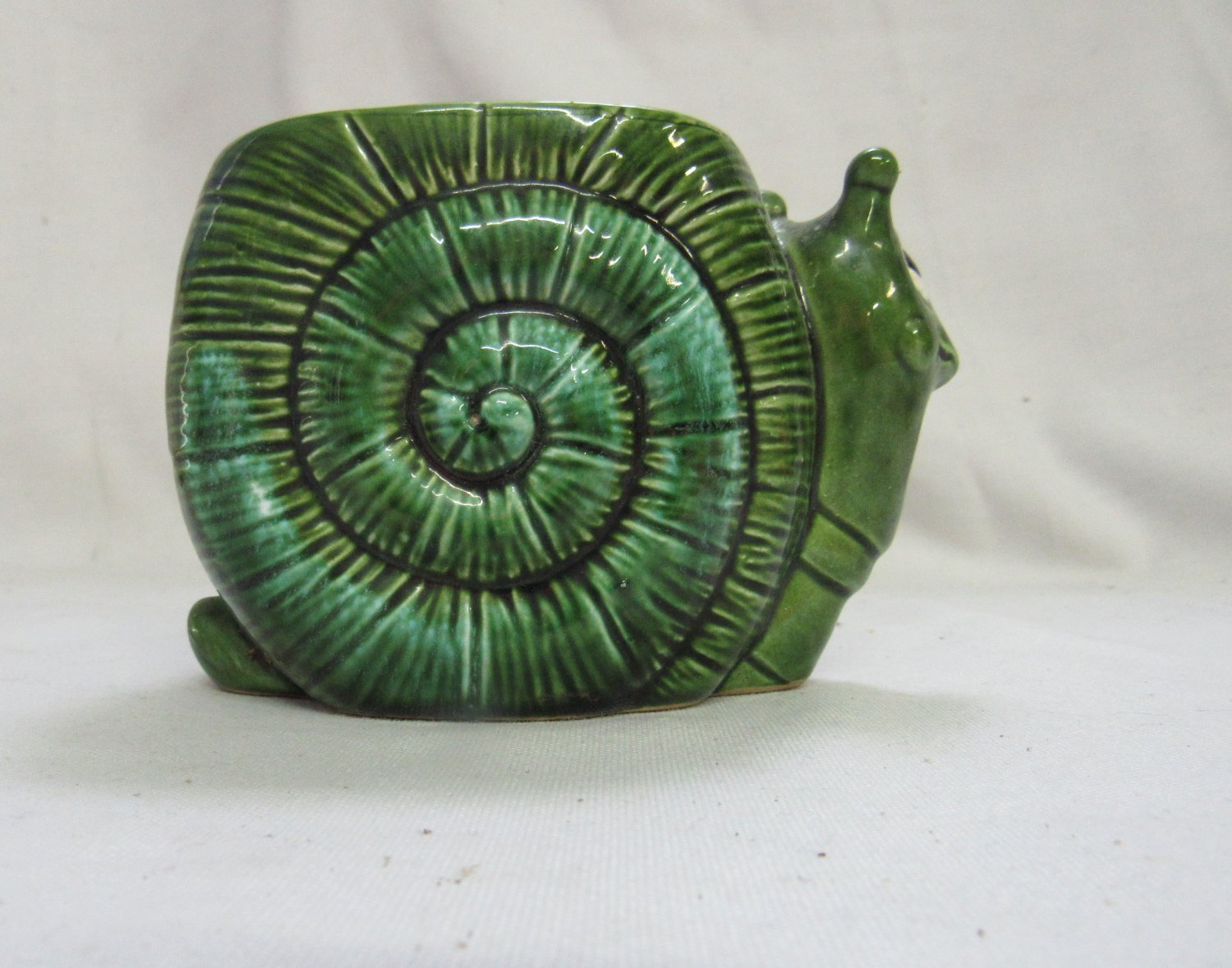 Vintage Inarco Green Snail Planter