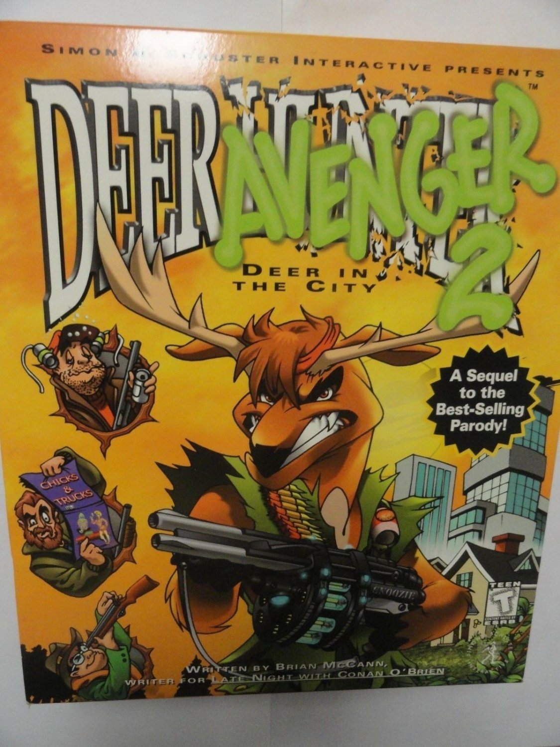 Deer Avenger 2: Deer in the City (Windows/Mac, 1999) NEW SEALED BIG BOX