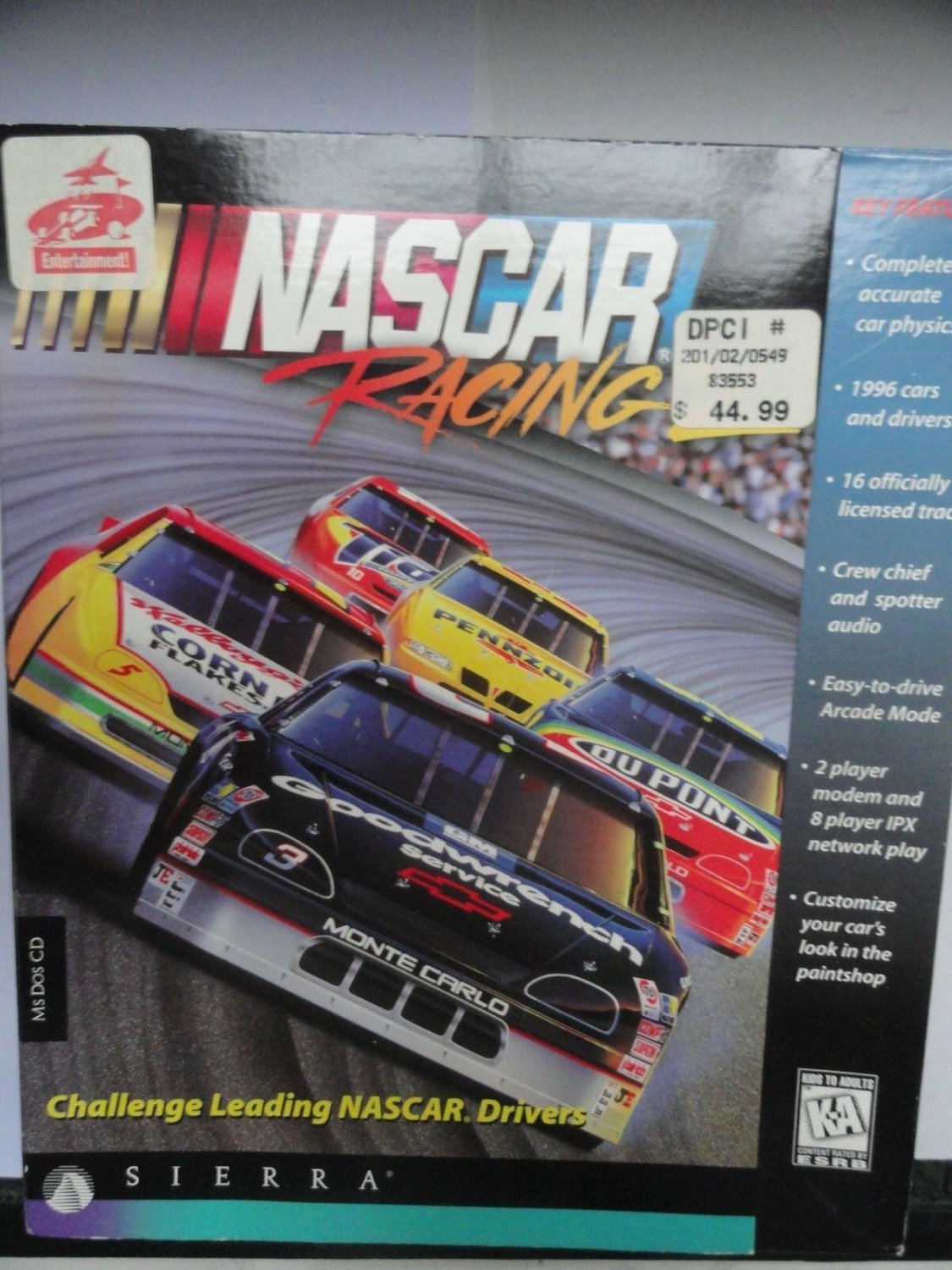 NASCAR Racing 2 - PC GAME MS DOS CD BIG BOX