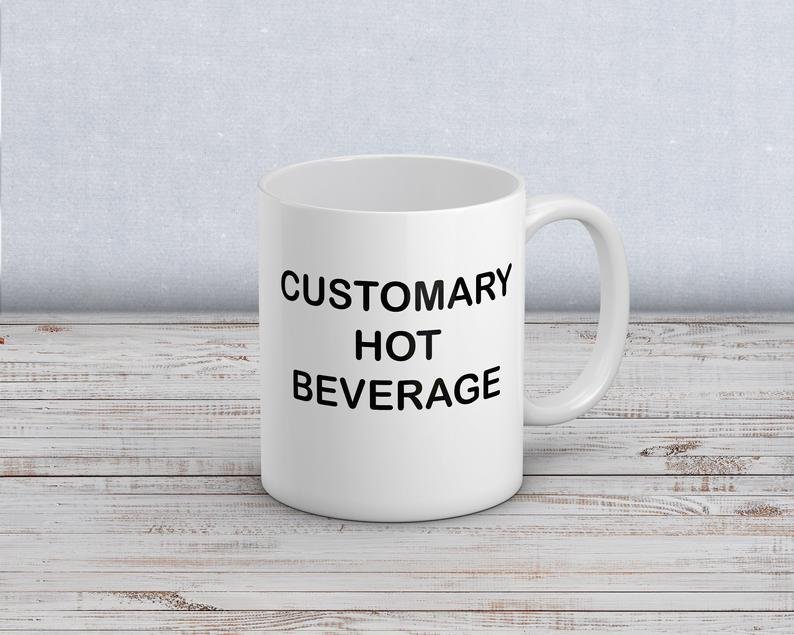 Customary Hot Beverage Big Bang Theory TV Show Coffee Mug, 288