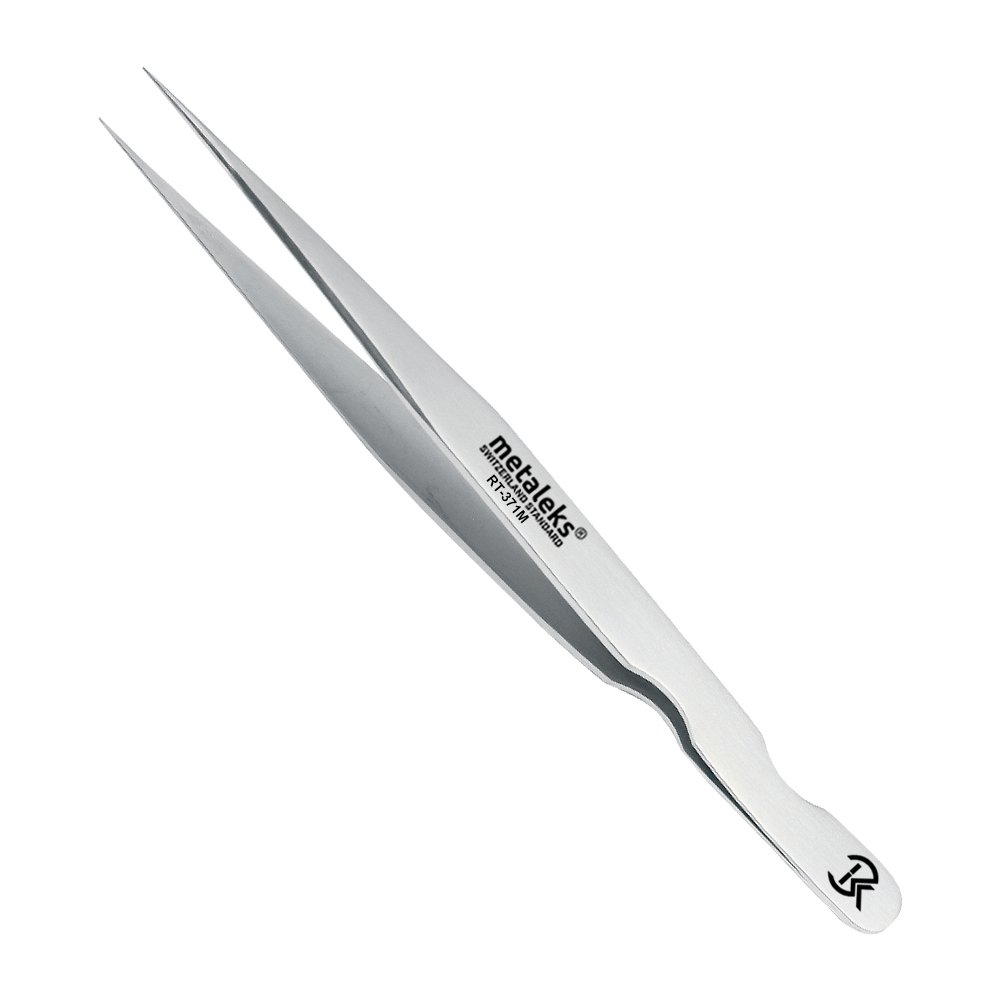 Eyelash Extension Tweezers, Matt Finish, FREE Black Magnetic Double ...