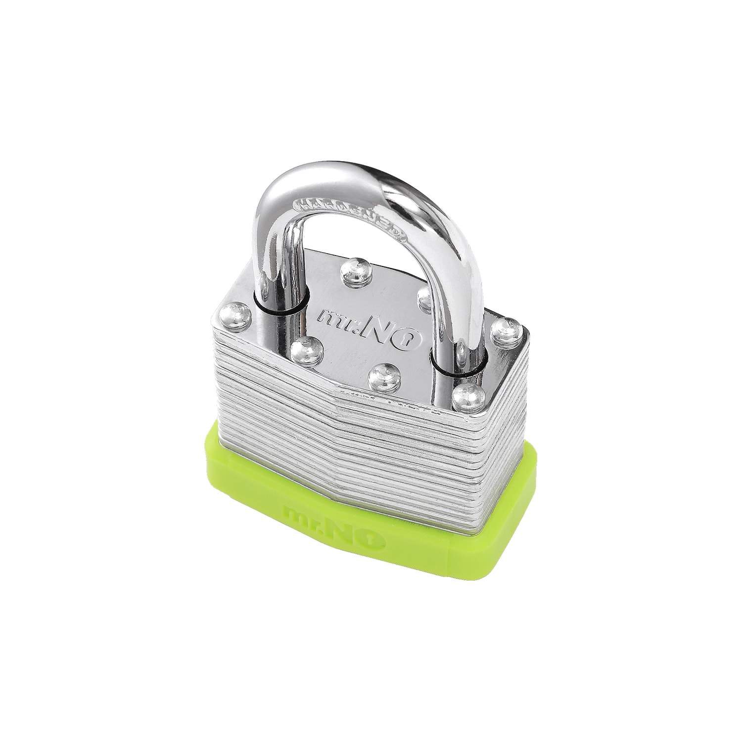 mr.NO LP40 LIME GREEN Laminated Padlock 1-1/2”