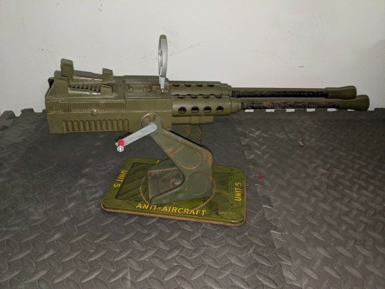 Vintage Marx 21" Anti Aircraft Cannon Twin Pom-Pom Gun (working unit)