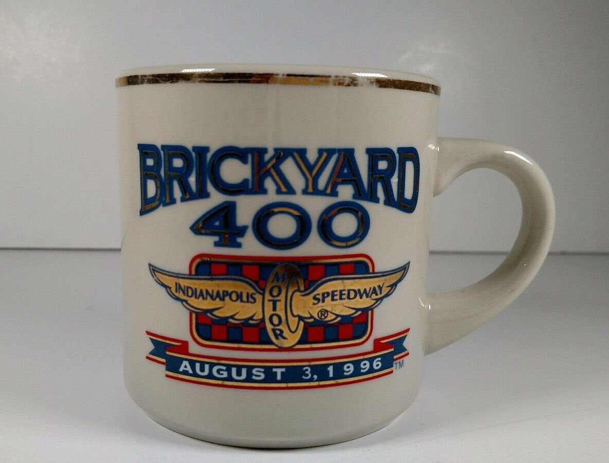 BRICKYARD 400 INDY MOTOR SPEEDWAY 1996 NASCAR COFFEE MUG CUP Collectable