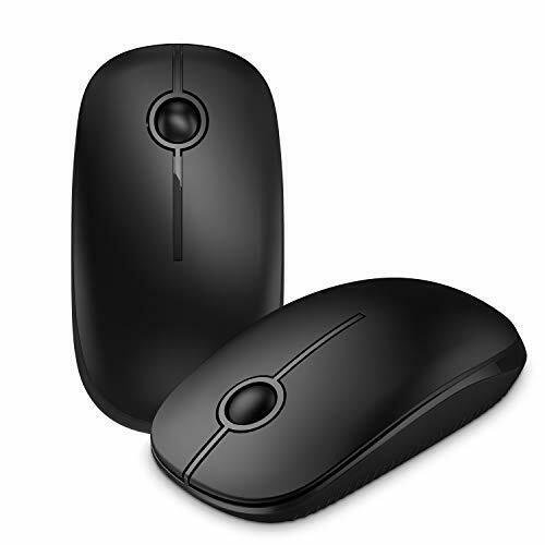 2.4G Slim Wireless Mouse with Nano Receiver 2PACK MS001 Noiseless Click ...