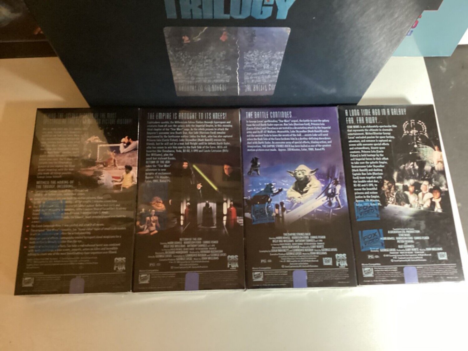 Vintage Star Wars VHS Trilogy Letterbox Sealed LOT - CBS FOX 1988-1992 ...