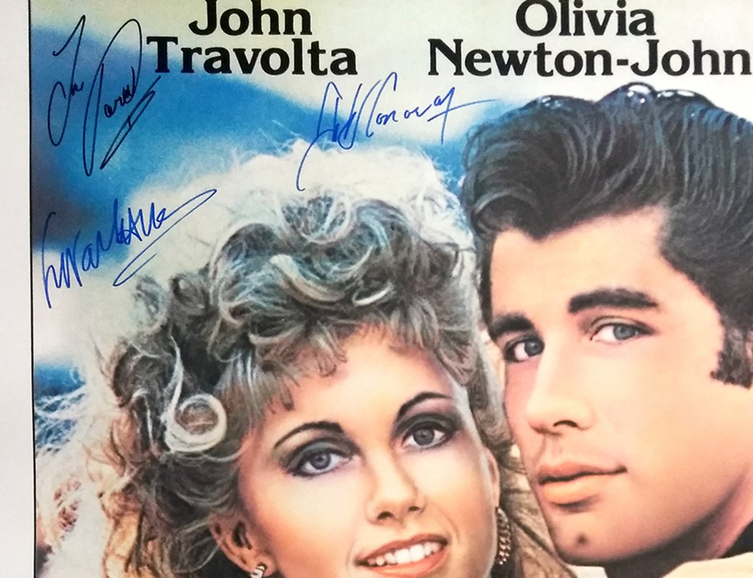 Signed GREASE Movie Poster by 15 members of the Cast