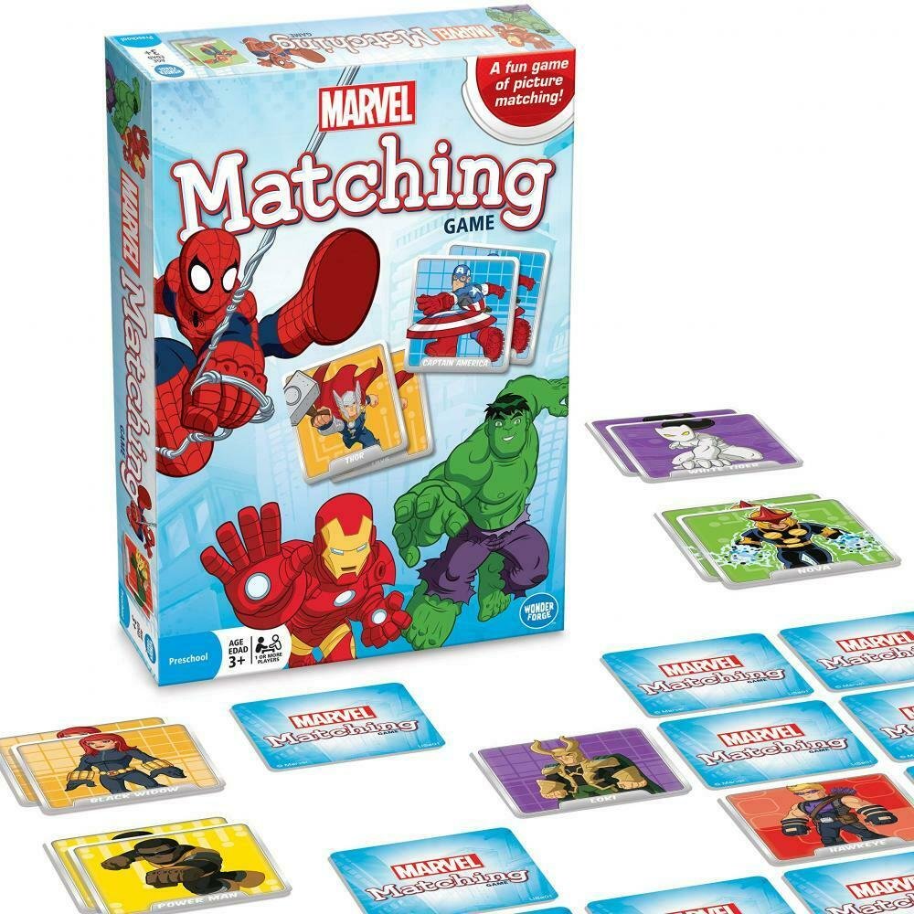 Wonder Forge Marvel Matching Game for Boys and Girls Age 3 to 5 - A Fun ...