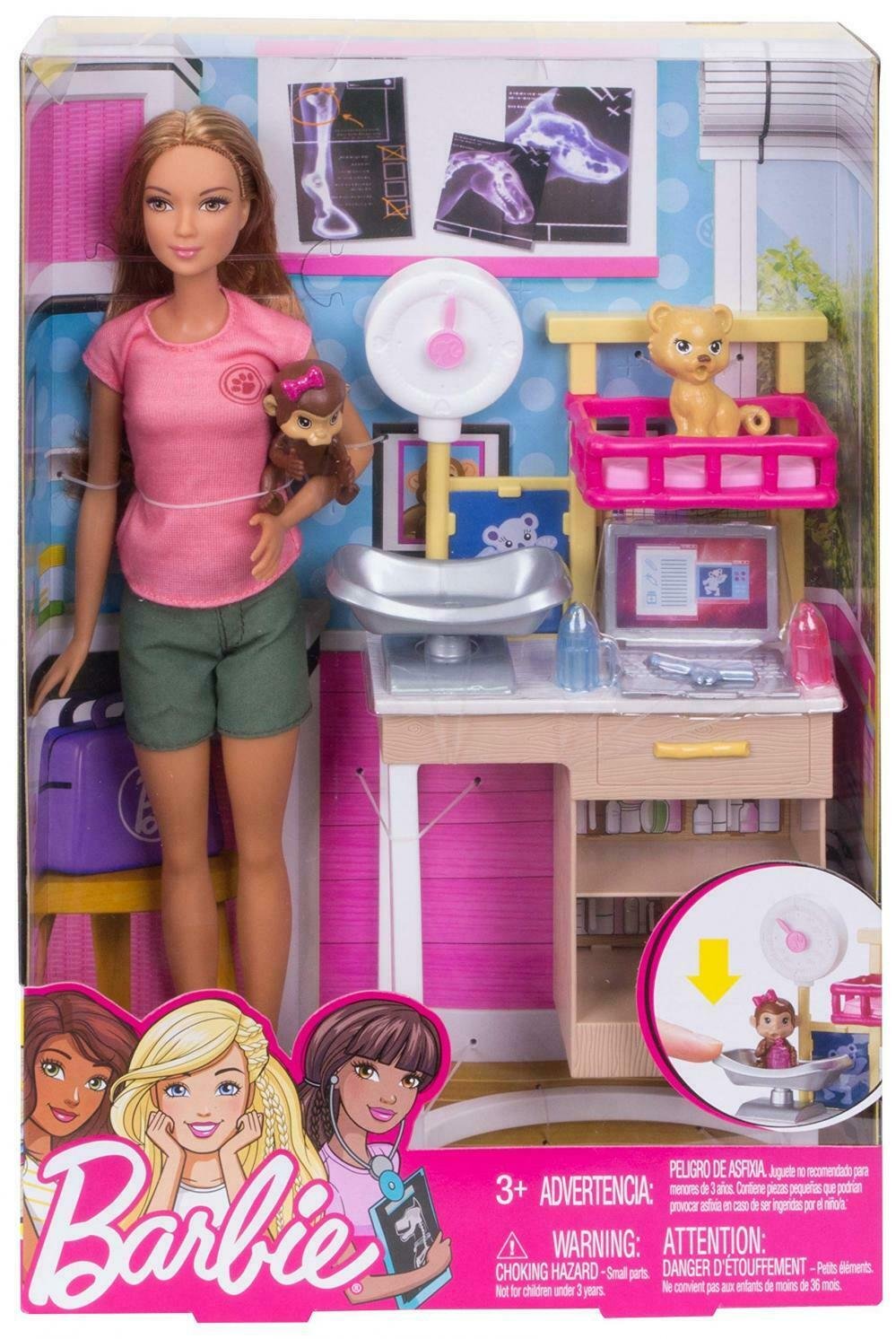 Barbie Zoo Doctor Playset Pink