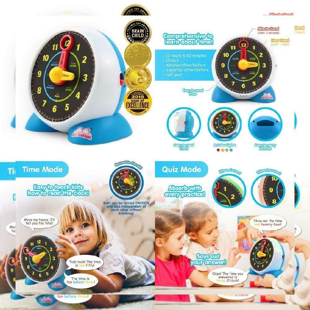 BEST LEARNING Learning Clock - Educational Talking Learn to Tell Time...