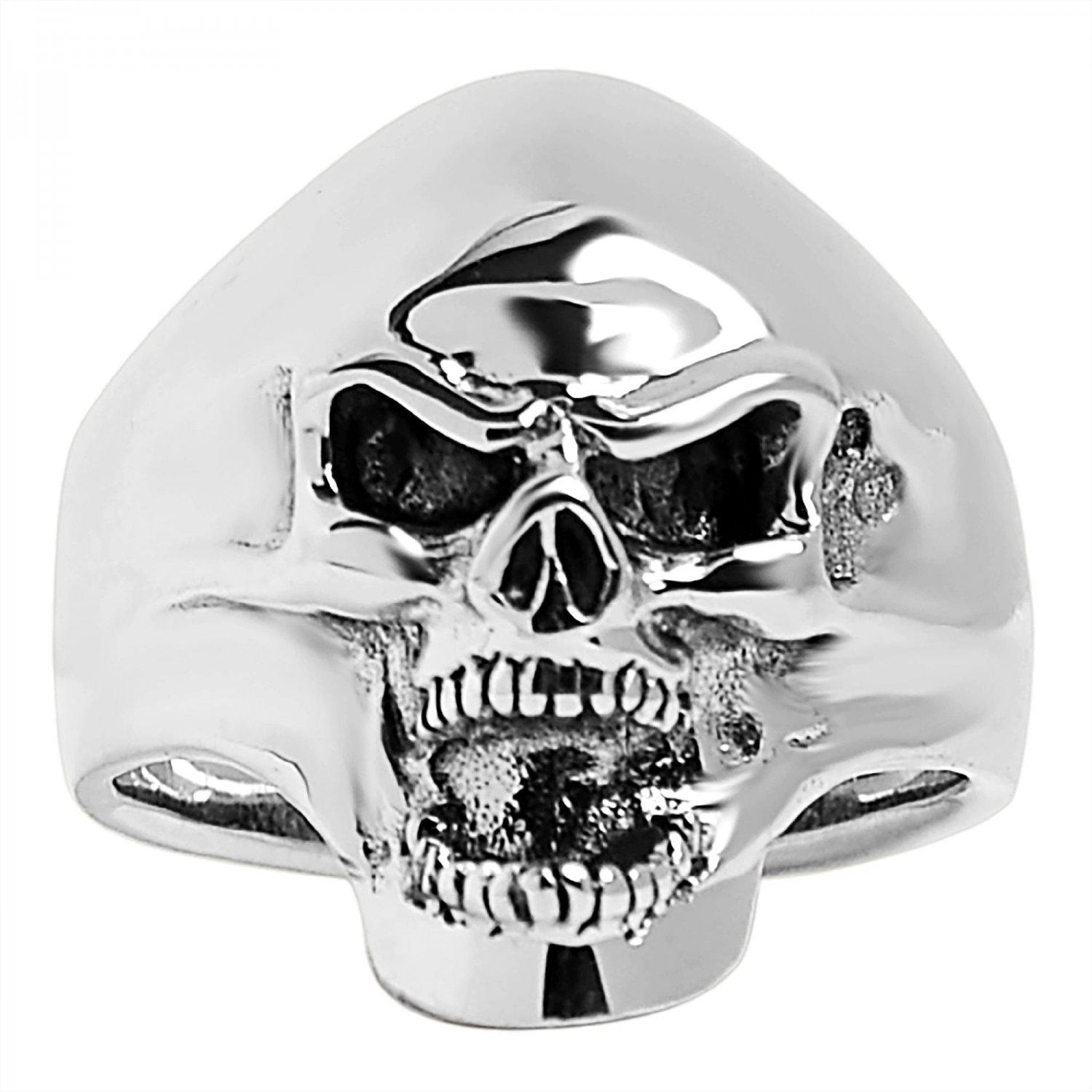 Sterling Silver Screaming Skull Ring - SSR0011