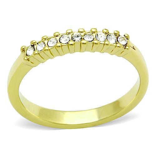 TK1390 - IP Gold(Ion Plating) Stainless Steel Ring with Top Grade ...