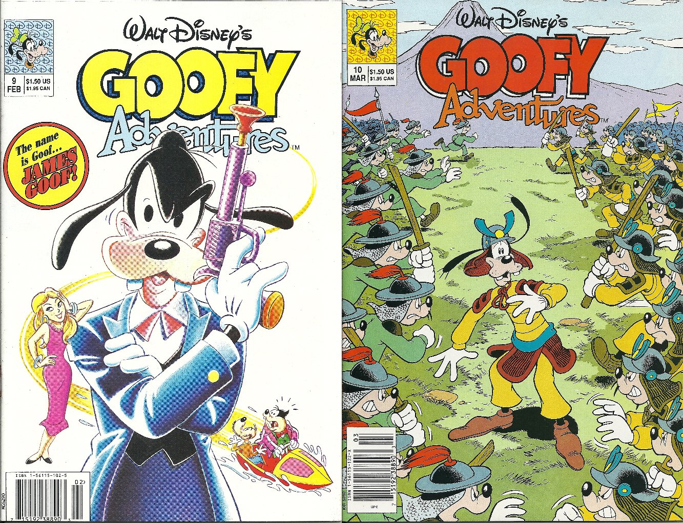 Goofy Adventures Lot #3 - Very Fine - Complete Run - Disney - Jun 1990 ...