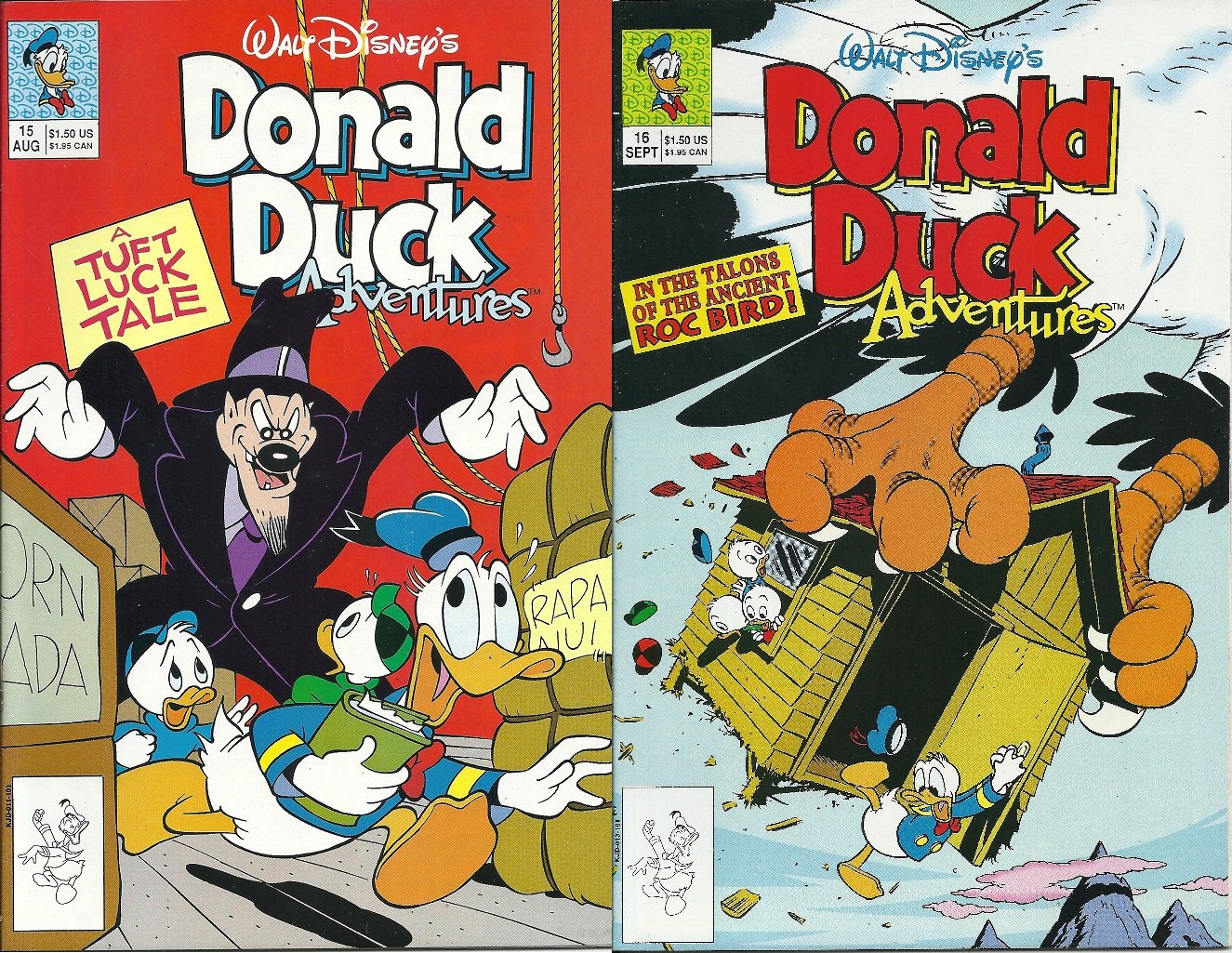 Donald Duck Adventures Lot #5 - 12 Issues - Near Mint - Disney - 1991-1992