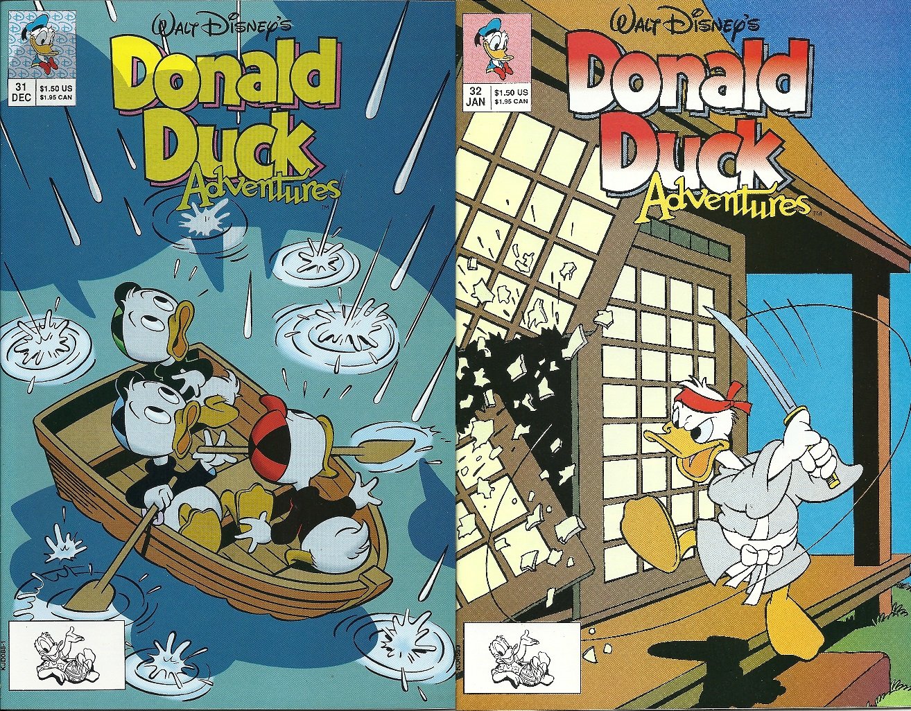 Donald Duck Adventures Lot #6 - 12 Issues - Near Mint - Disney - 1992-1993