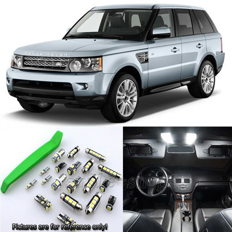 White 15pcs Interior LED Light Kit for 2006-2012 Range Rover Sport ...