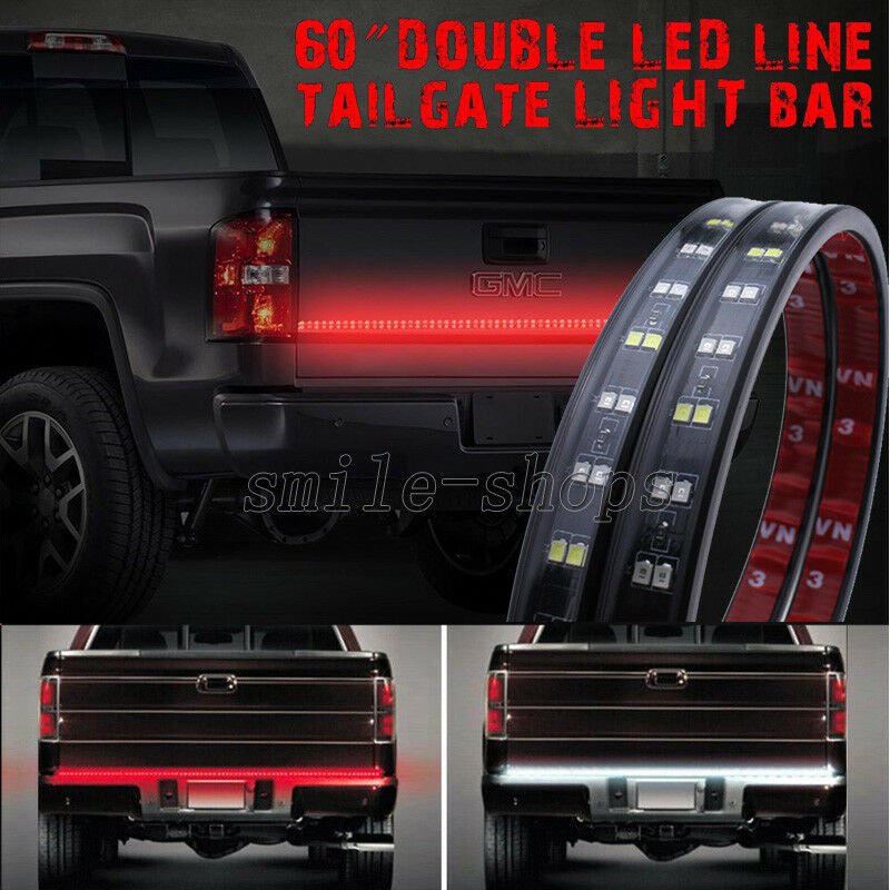 60" 2-Row Tailgate Flex Truck LED Light Bar Strip For Dodge Ram 1500 ...