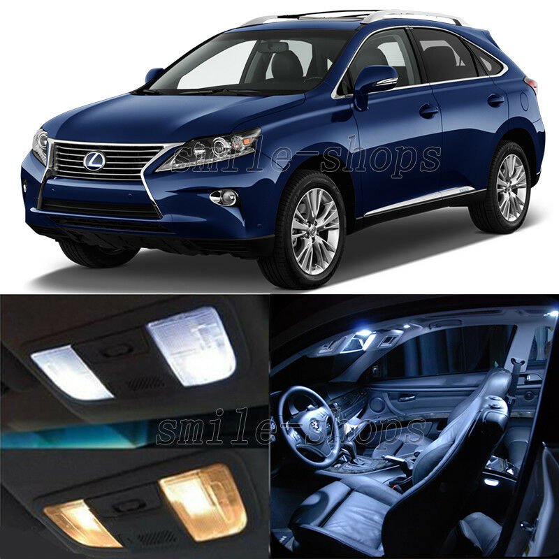 14pcs White LED Interior Lights Kit Fit For 2006-2015 Lexus RX350 RX450H