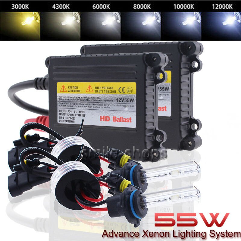 DC 55W HID Conversion Kit H1 H4 H7 H10 H11 H13 9005 9006 9007 Xenon ...
