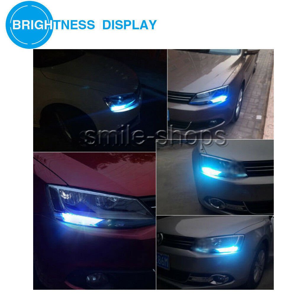 For Lancer Evo X Ice Blue 1156 30 3030 SMD LED Bulbs Daytime Running ...